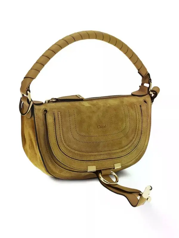 Chloé Marcie Leather Shoulder Bag - Neutrals