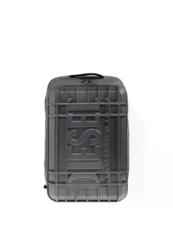 DIESEL® Embossed Logo Hard-shell Backpack - Grey
