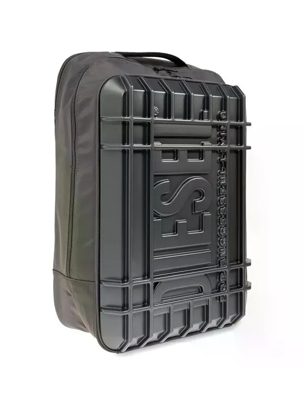 DIESEL® Embossed Logo Hard-shell Backpack - Grey