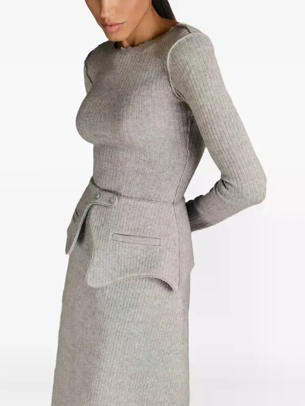 MARK-OFF Ribbed-knit Top