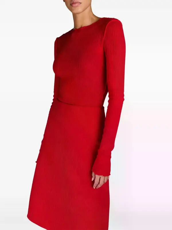 MARK-OFF Brooklyn Ribbed-knit Midi Skirt