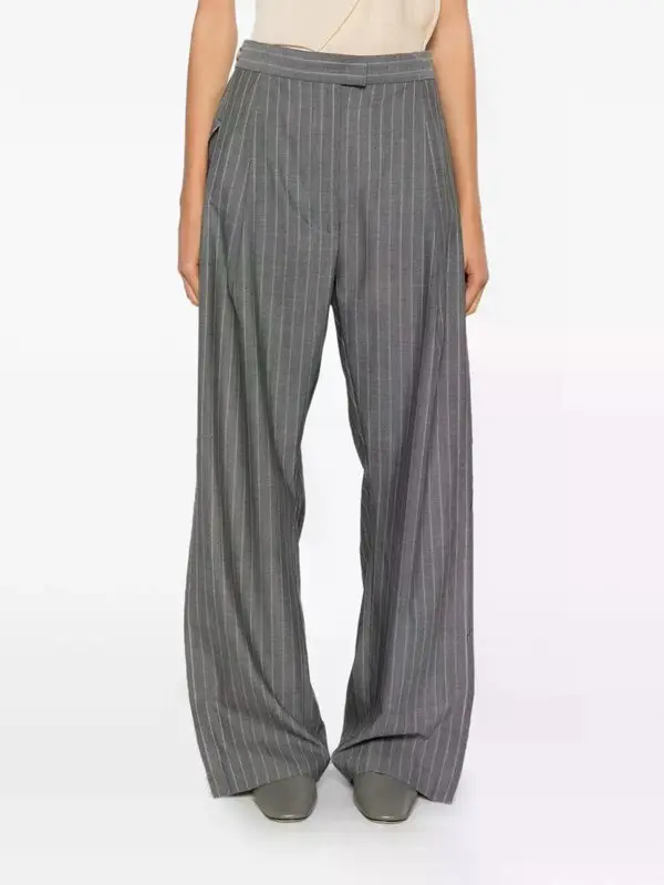 LITKOVSKA Pinstripe Pleated Trousers