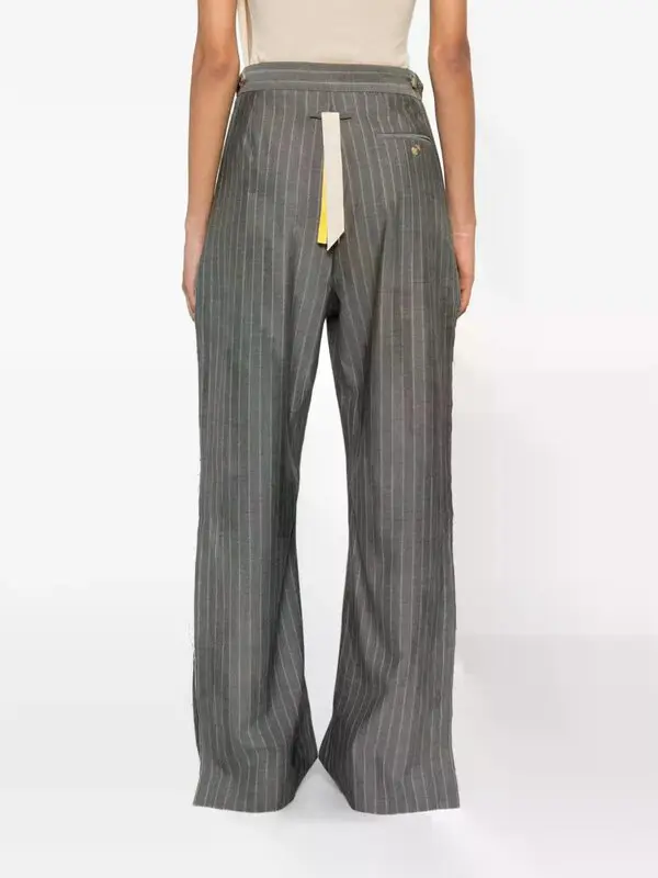 LITKOVSKA Pinstripe Pleated Trousers