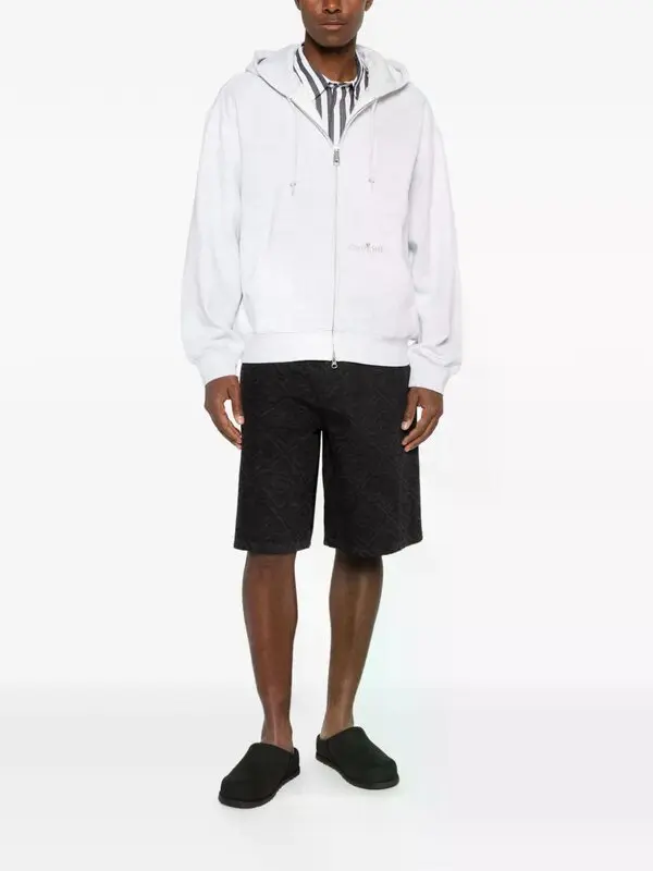 Carhartt Work In Progress Logo-embroidered Zip-up Hoodie