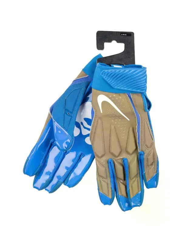 Nike X Off White D-tackle Elite Padded Football Gloves - Blue