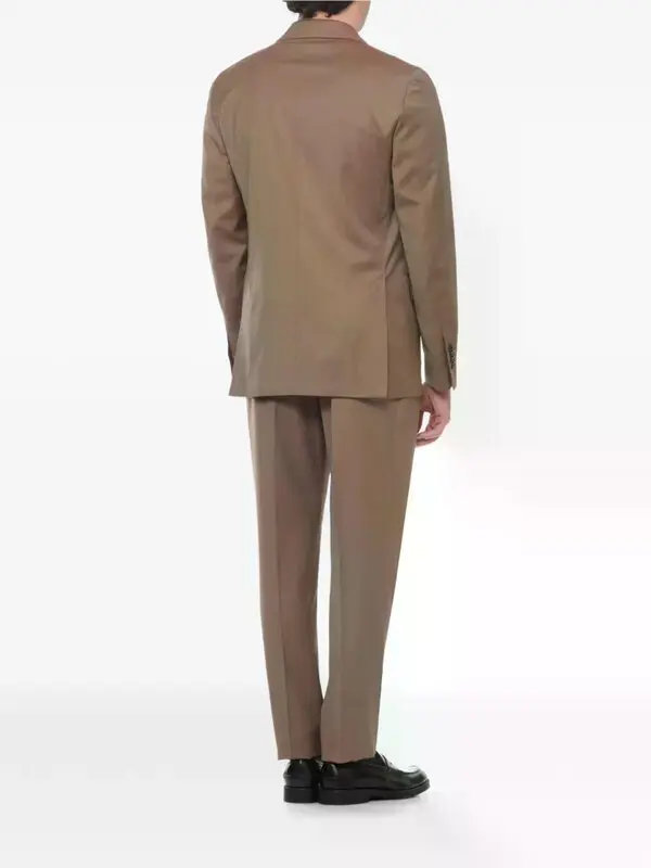 LARDINI Herringbone Wool Suit