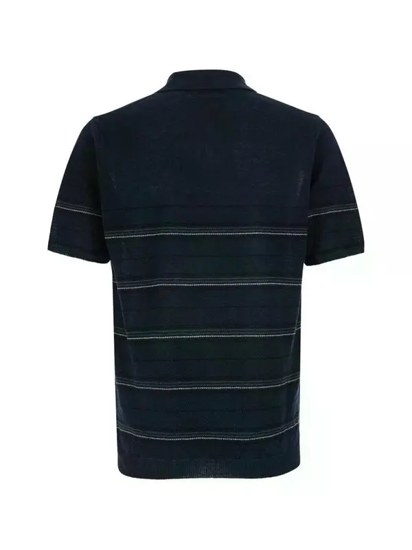 ROBERTO COLLINA Horizontal-stripe Textured T-shirt