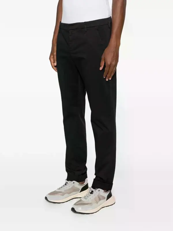 DONDUP Tapered Trousers - Black