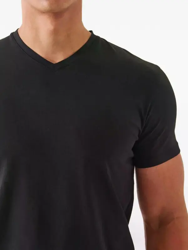 PATRICK ASSARAF V-neck T-shirt - Black