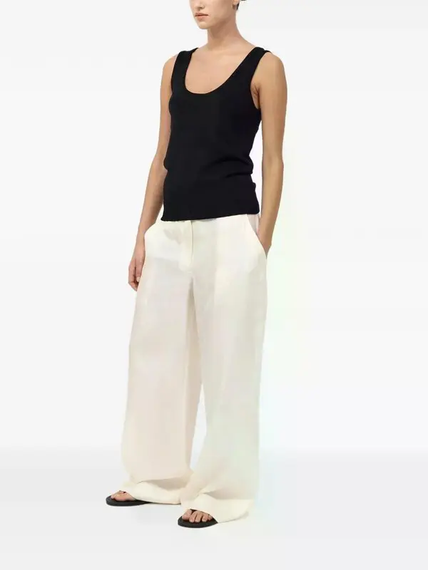 ST. AGNI Layered Design Crew Neck Sweater