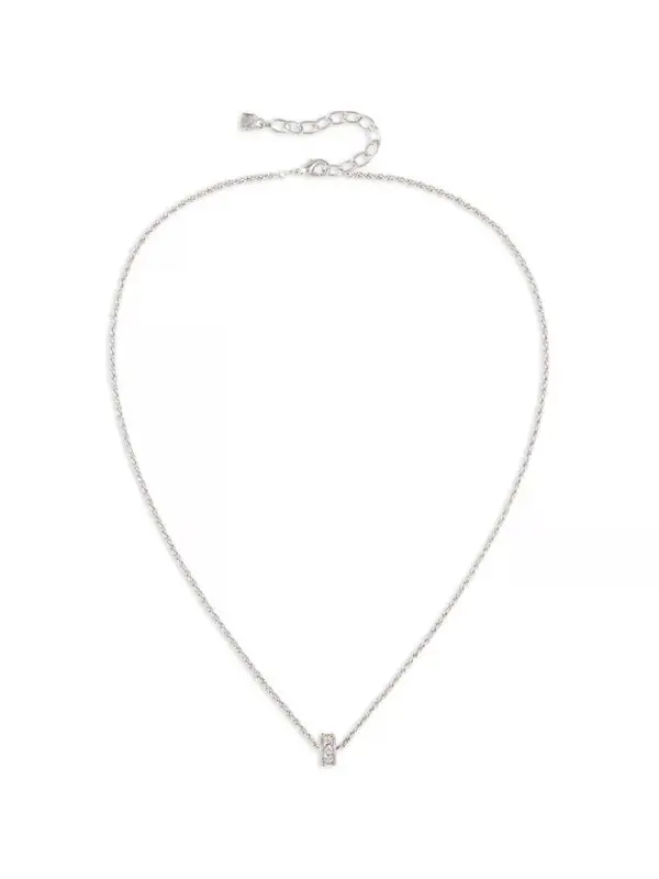 Nina Ricci 1980 Round Pendant Necklace - Silver