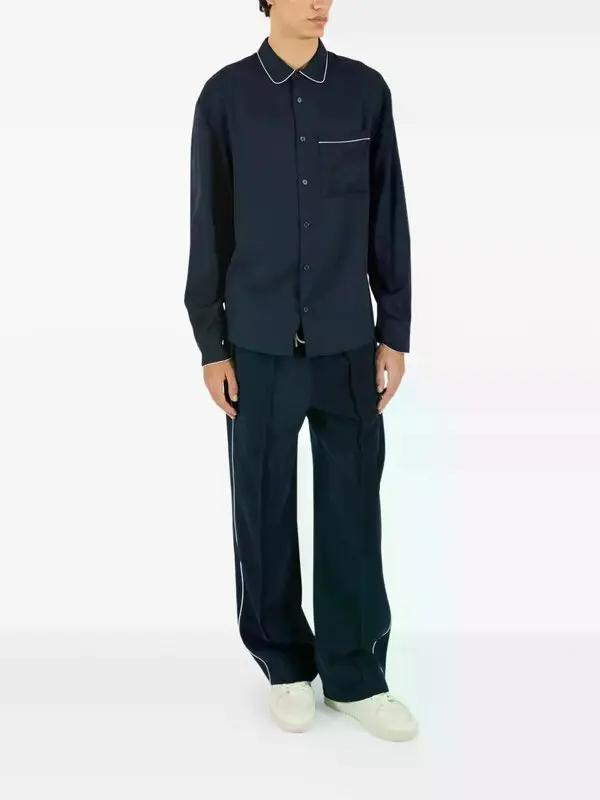 KROST Piped-trim Patch-pocket Shirt