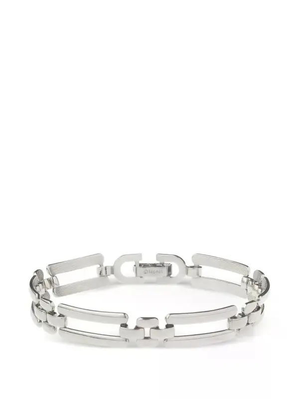 MONET 1980s Bracelet Fold-over Clasp Closure - Silver