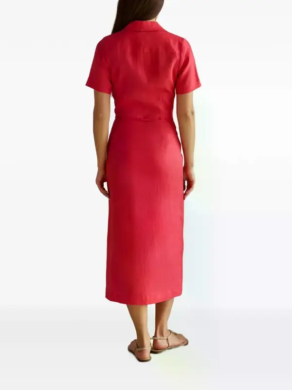 HEVRON Axel Belted Midi Dress