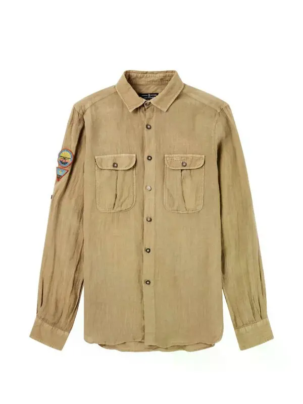 AMUNDSEN Patch-detail Flap-pocket Shirt