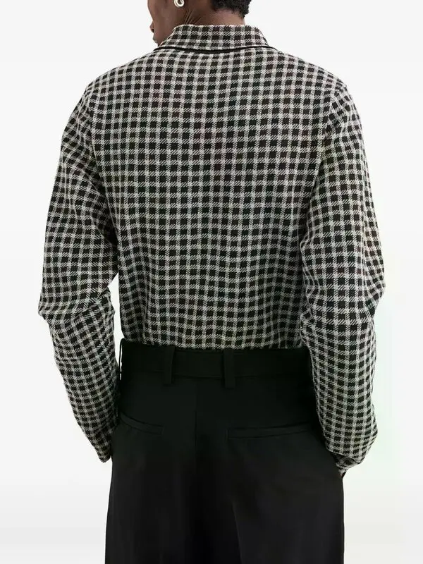JIL SANDER Check-pattern Zip-front Shirt