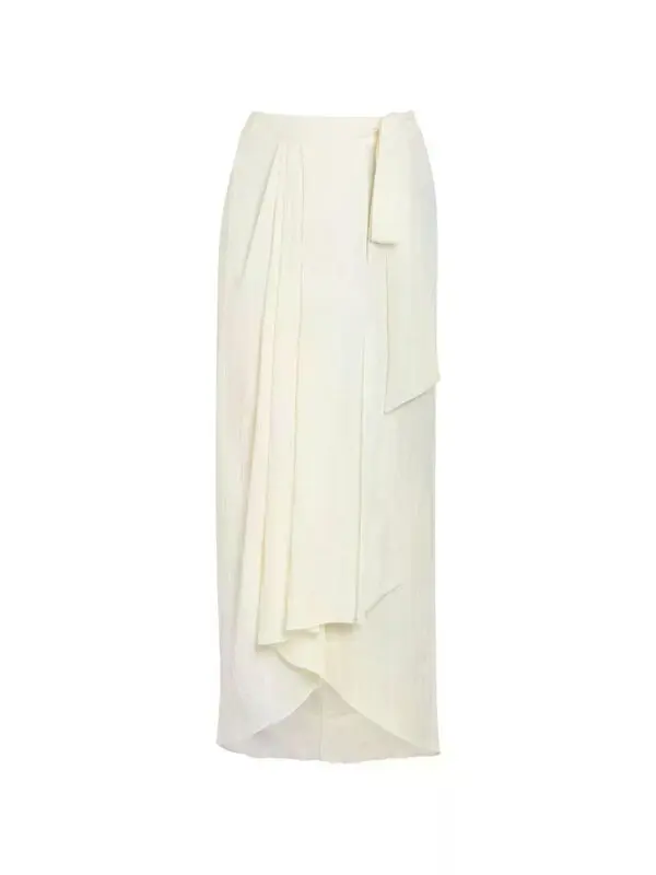 DELOS Ayla Crinkled Wrap Skirt