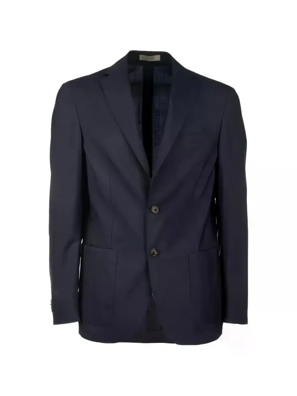 Corneliani Notch-lapel Single-breasted Blazer - Blue