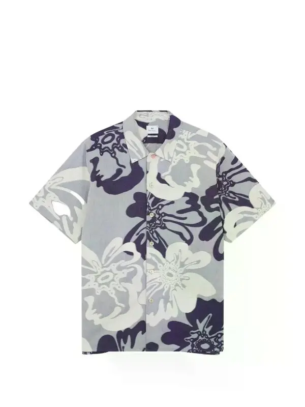 Paul Smith Floral-jacquard Short-sleeve Shirt