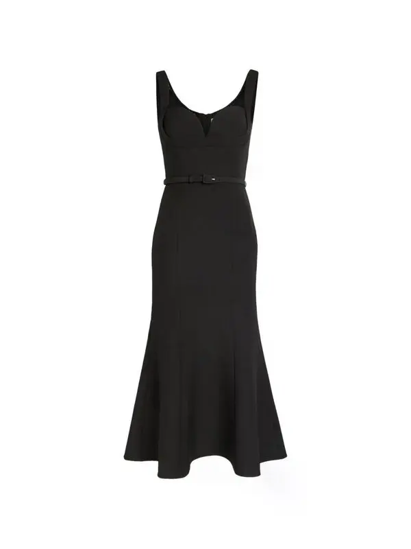 Roland Mouret Midi Belted Panelled Dress