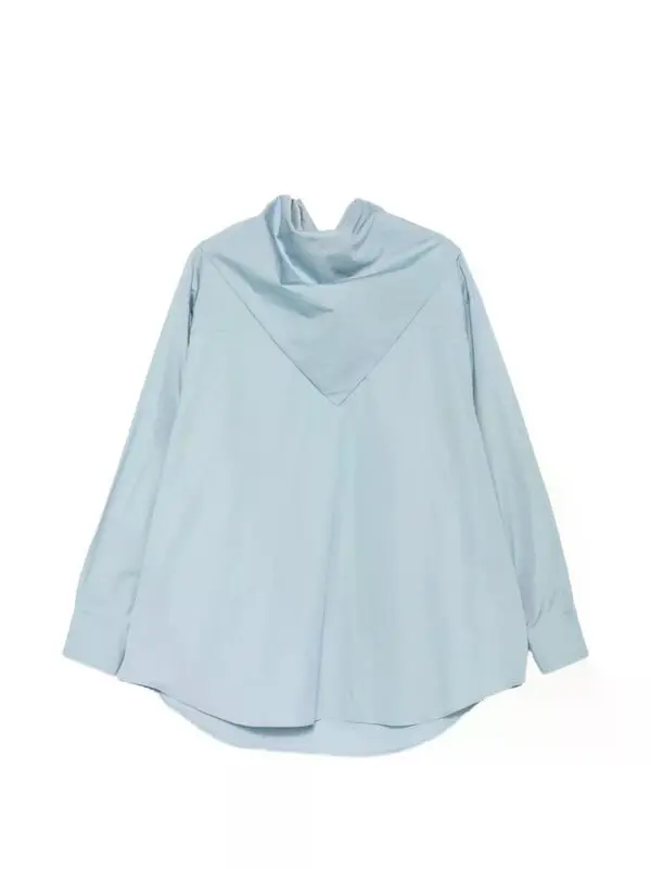 AMI Paris Bandana-collar Shirt - Blue