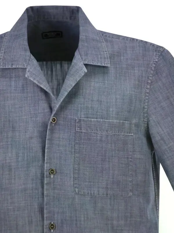 Peserico Chambray-effect Short-sleeves Shirt