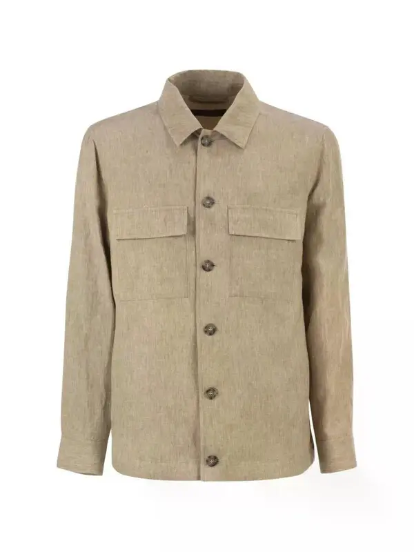 Peserico Linen Patch-pockets Jacket
