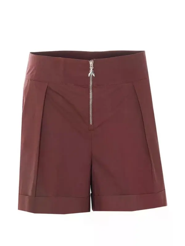 Patrizia Pepe Pleated Cotton Shorts