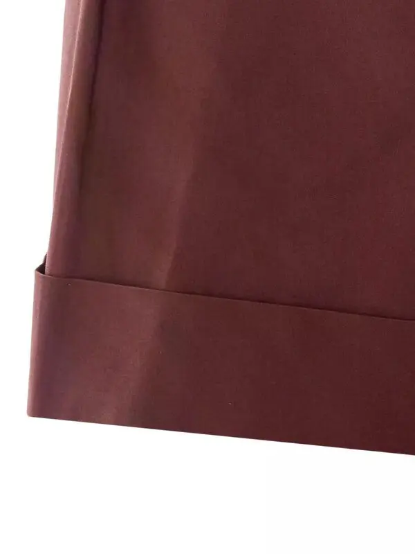 Patrizia Pepe Pleated Cotton Shorts