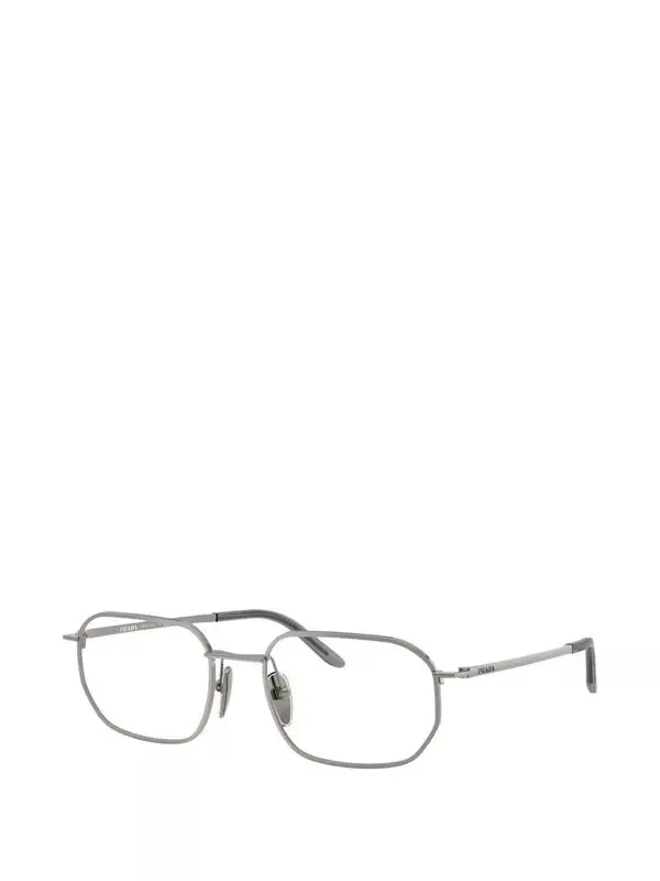 Prada Geometric Octagon Eyeglasses - Grey