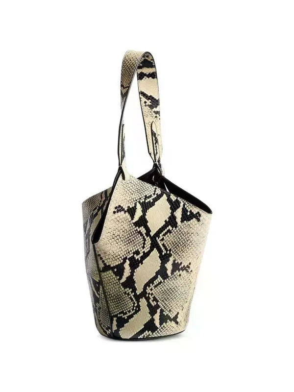 Khaite Mini Lotus Embossed Tote - Neutrals