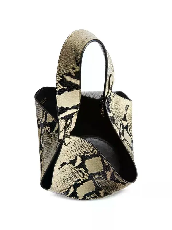 Khaite Mini Lotus Embossed Tote - Neutrals