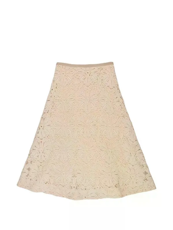 SLOWEAR Macramé Midi Skirt
