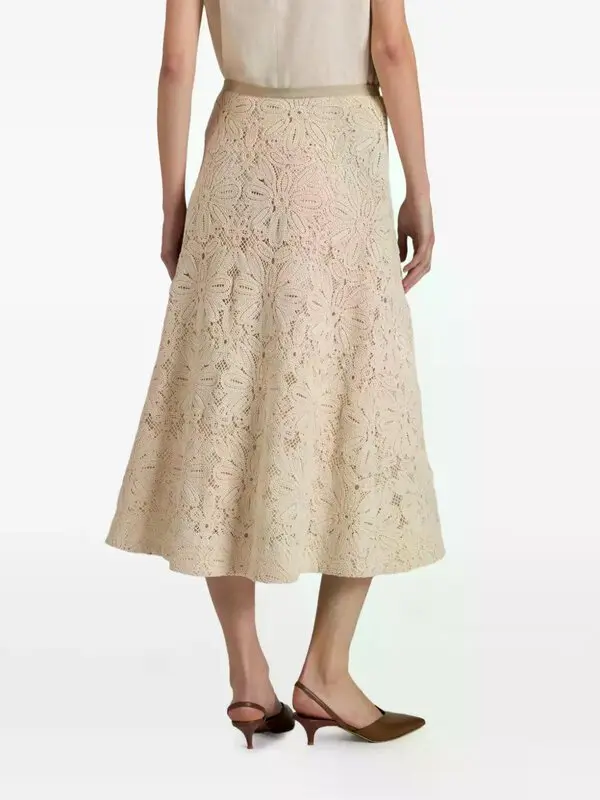 SLOWEAR Macramé Midi Skirt