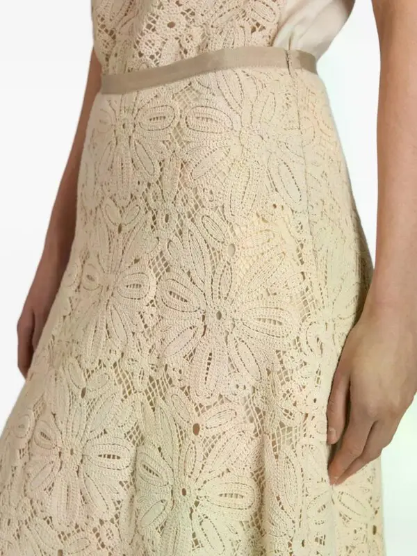 SLOWEAR Macramé Midi Skirt