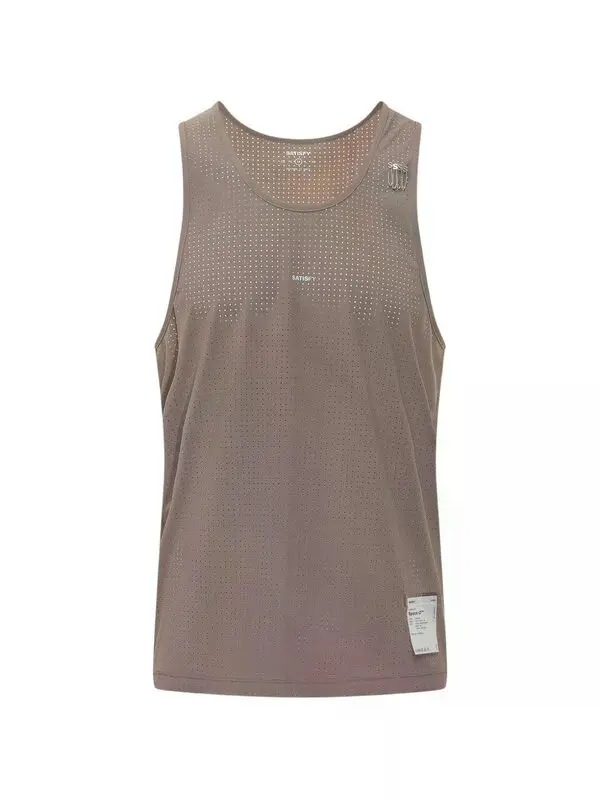 Satisfy Space-o Perforated Singlet - Brown