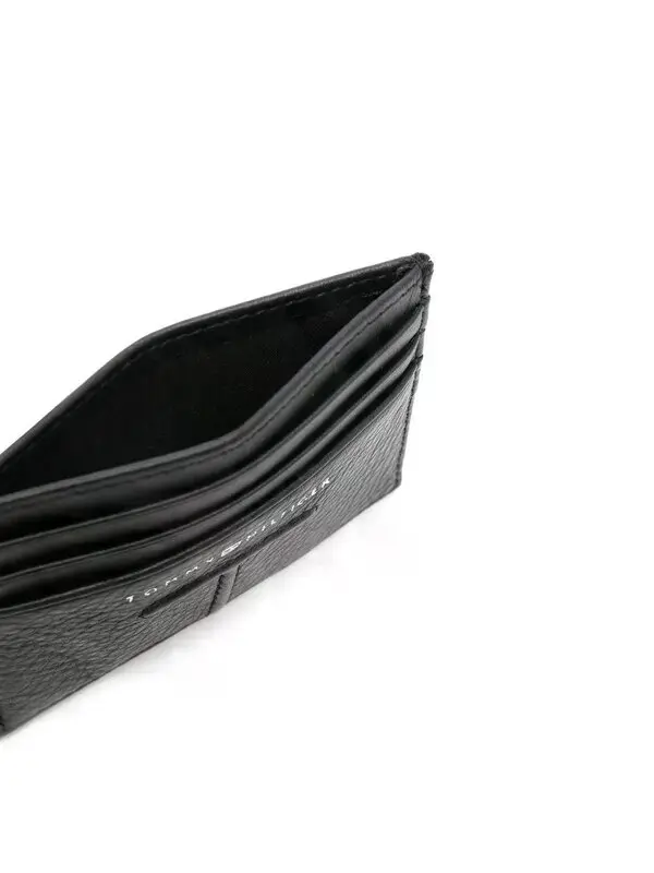 Tommy Hilfiger Logo-embossed Leather Cardholder