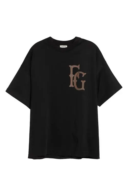Fear Of God 43 Cotton Graphic T-shirt - Black