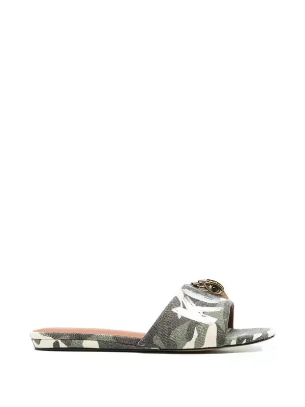Kurt Geiger Eagle-head Camouflage Sandals - Grey