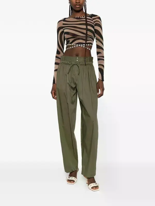 ANIYE BY Drawstring-waist Trousers - Green
