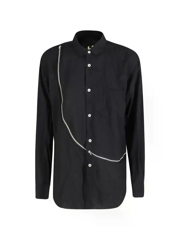 Comme Des Garçons Asymmetric Zip-detail Shirt