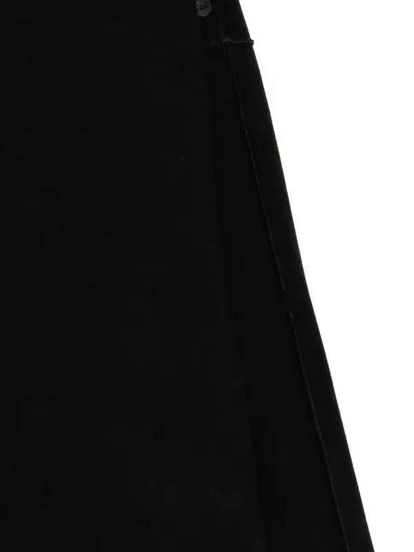 THE VIRIDI-ANNE Button-shoulder Drawstring Sweater