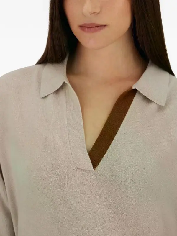 Herno Stocking Stitched Cashmere Knit Top