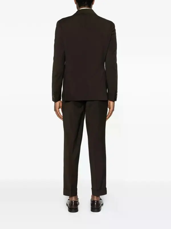 LUIGI BIANCHI MANTOVA Double-breasted Suit - Brown