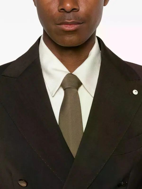 LUIGI BIANCHI MANTOVA Double-breasted Suit - Brown