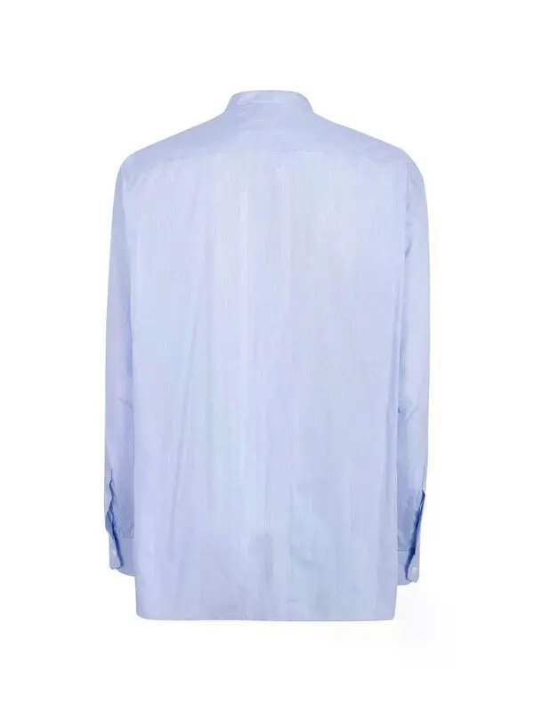 Aspesi Striped Band-collar Shirt