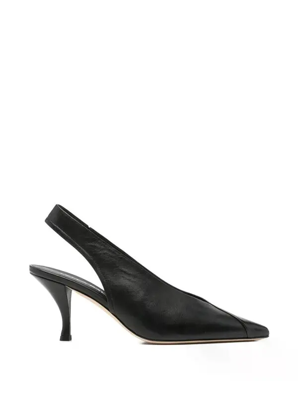 LELLA BALDI Pointed-toe Slingback Pumps - Black