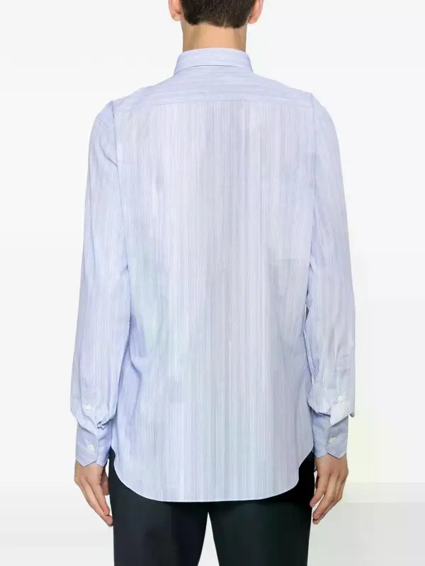 Brioni Striped Long-sleeve Shirt