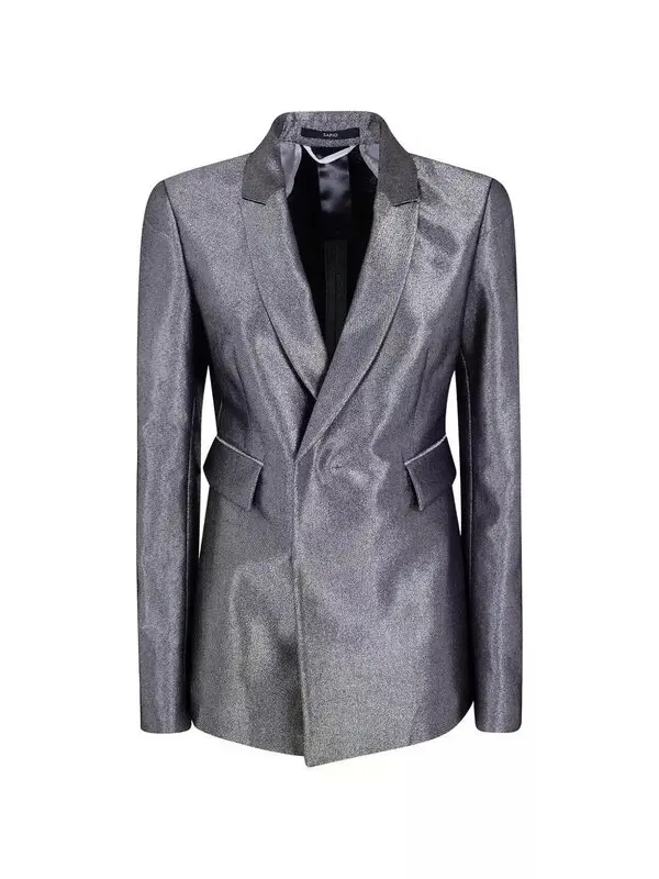 SAPIO Metallic Finish Denim Jacket