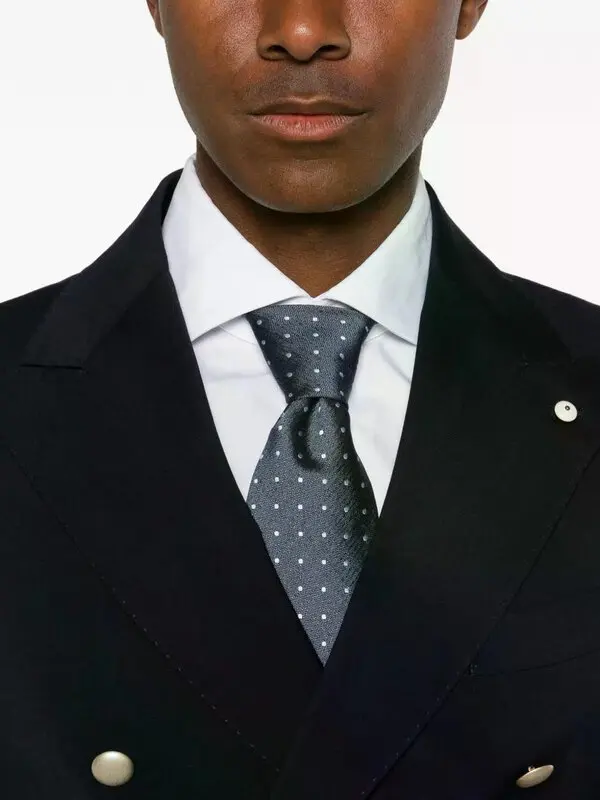 LUIGI BIANCHI MANTOVA Double-breasted Suit - Blue